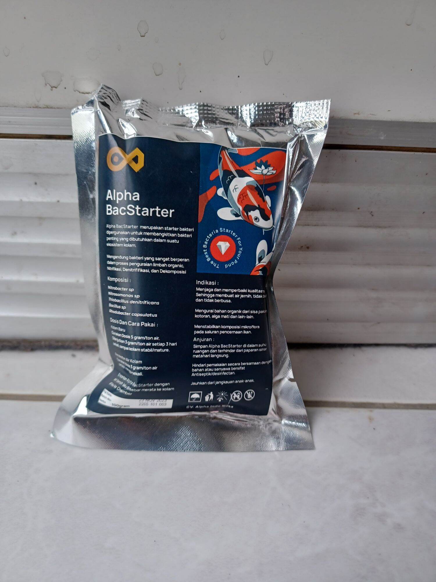 Alpha Bacstarter 100gr kolam ikan dan aquarium | Lazada Indonesia