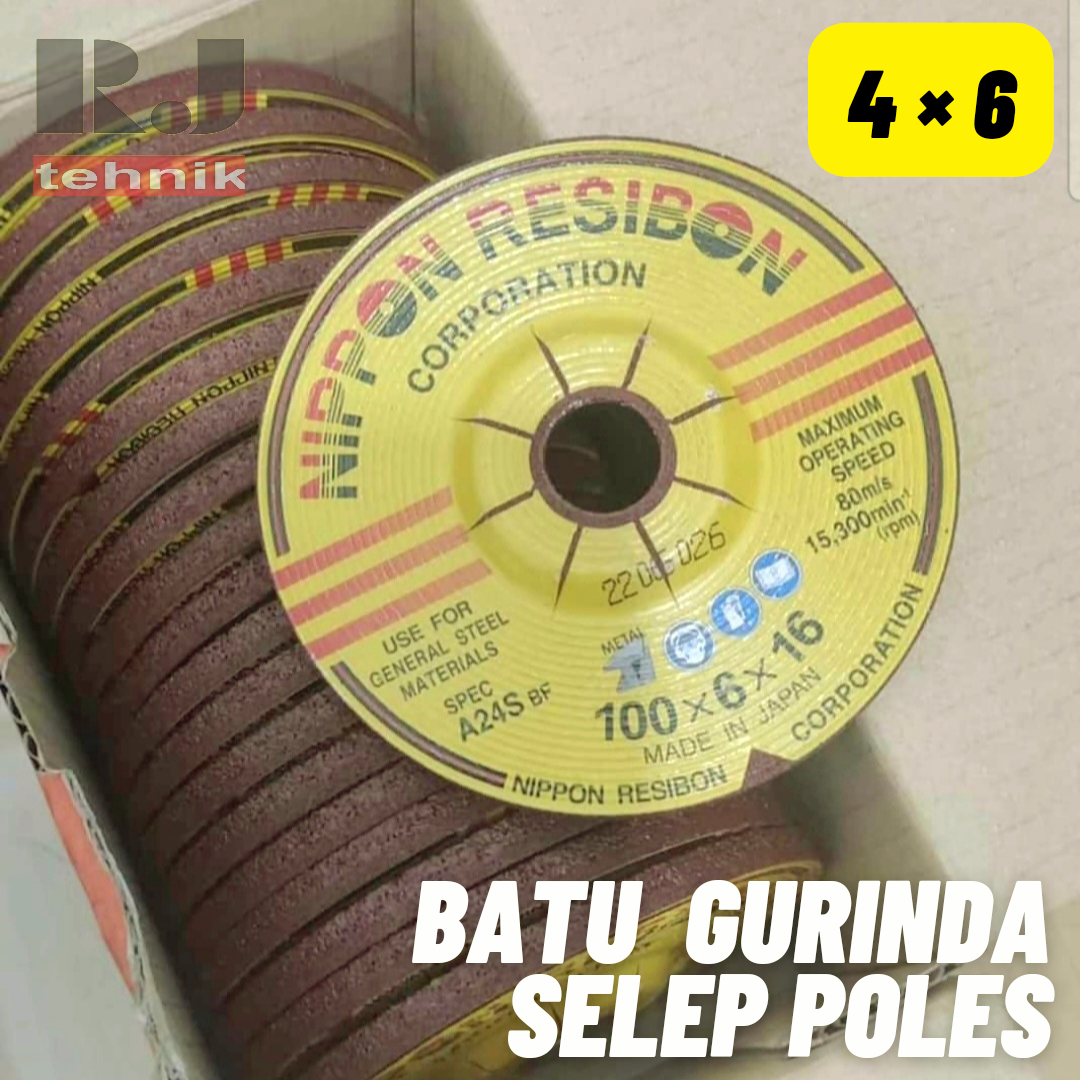 Nippon Resibon Batu Gerinda Poles Selep 4" Gurinda Poles 4×6 | Lazada ...