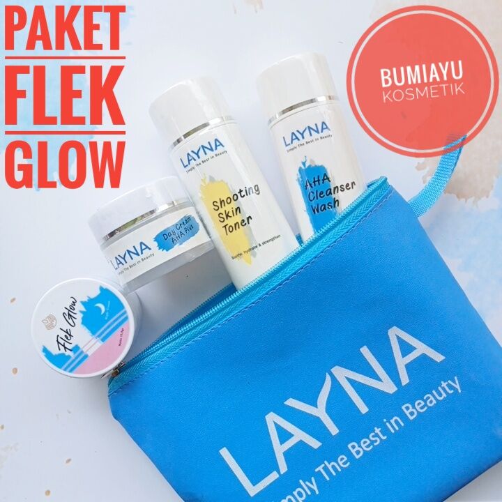 Layna Skincare Paket Flek Glowing - Cream Flek Hitam Aman - Cream Flek ...