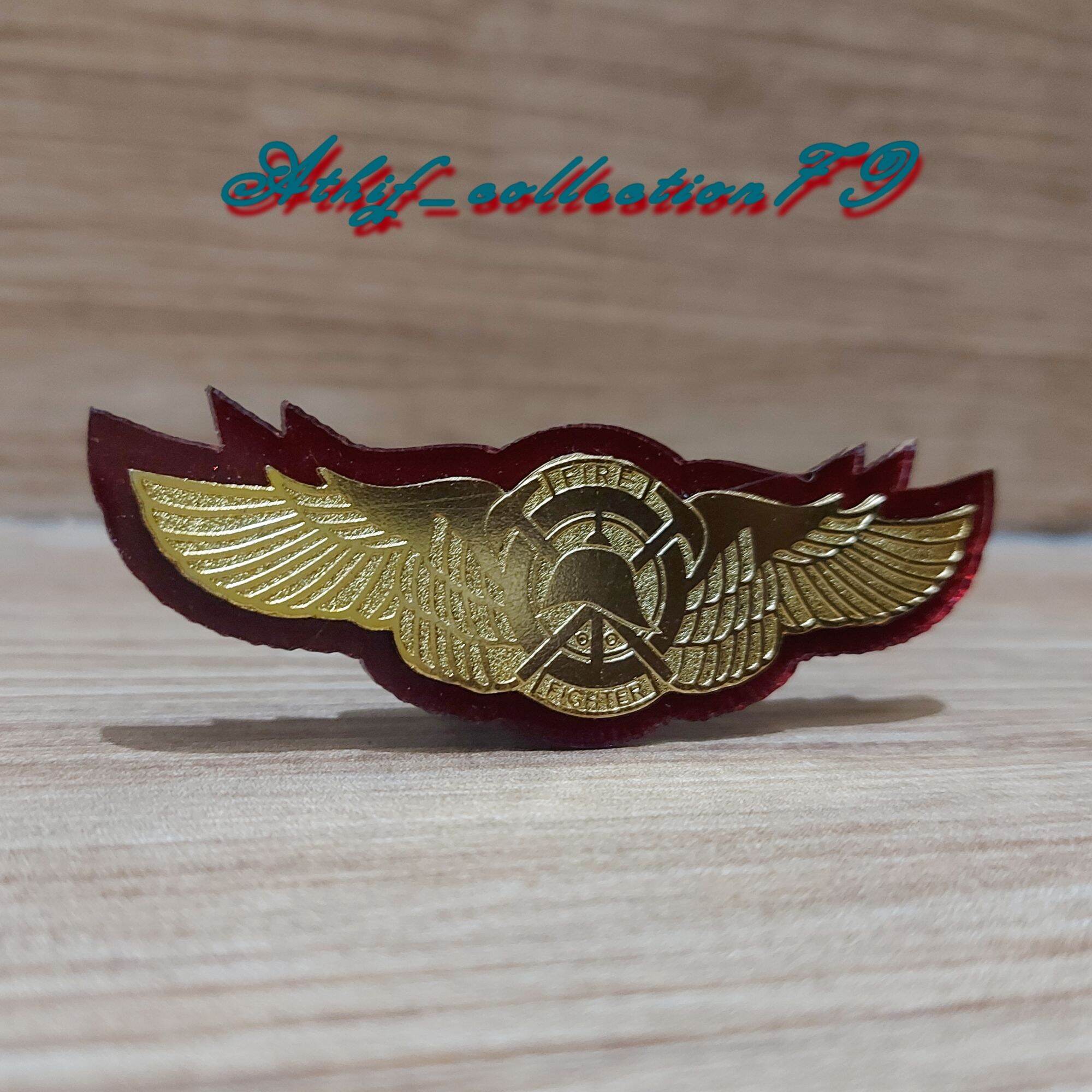 Pin Wings Damkar Pemadam Pin Wing Pemadam Damkar Akrilik Kuningan ...