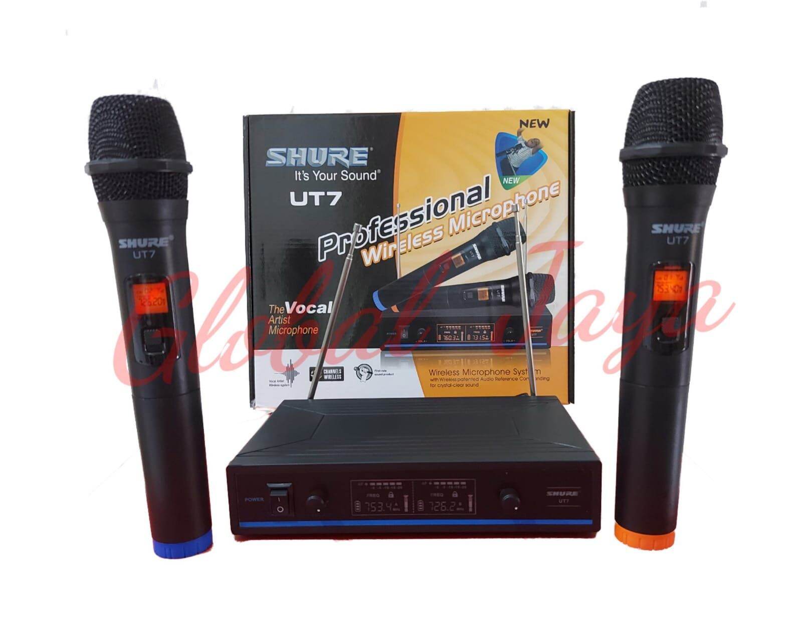 mic wireless shure UT7 double mic handle mic shure UT 7 wireless ...