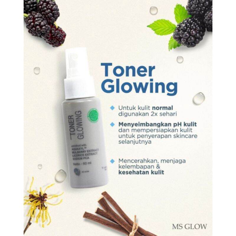 TONER MS GLOW ORIGINAL 100%( TONER ACNE/TONER GLOWING) | Lazada Indonesia