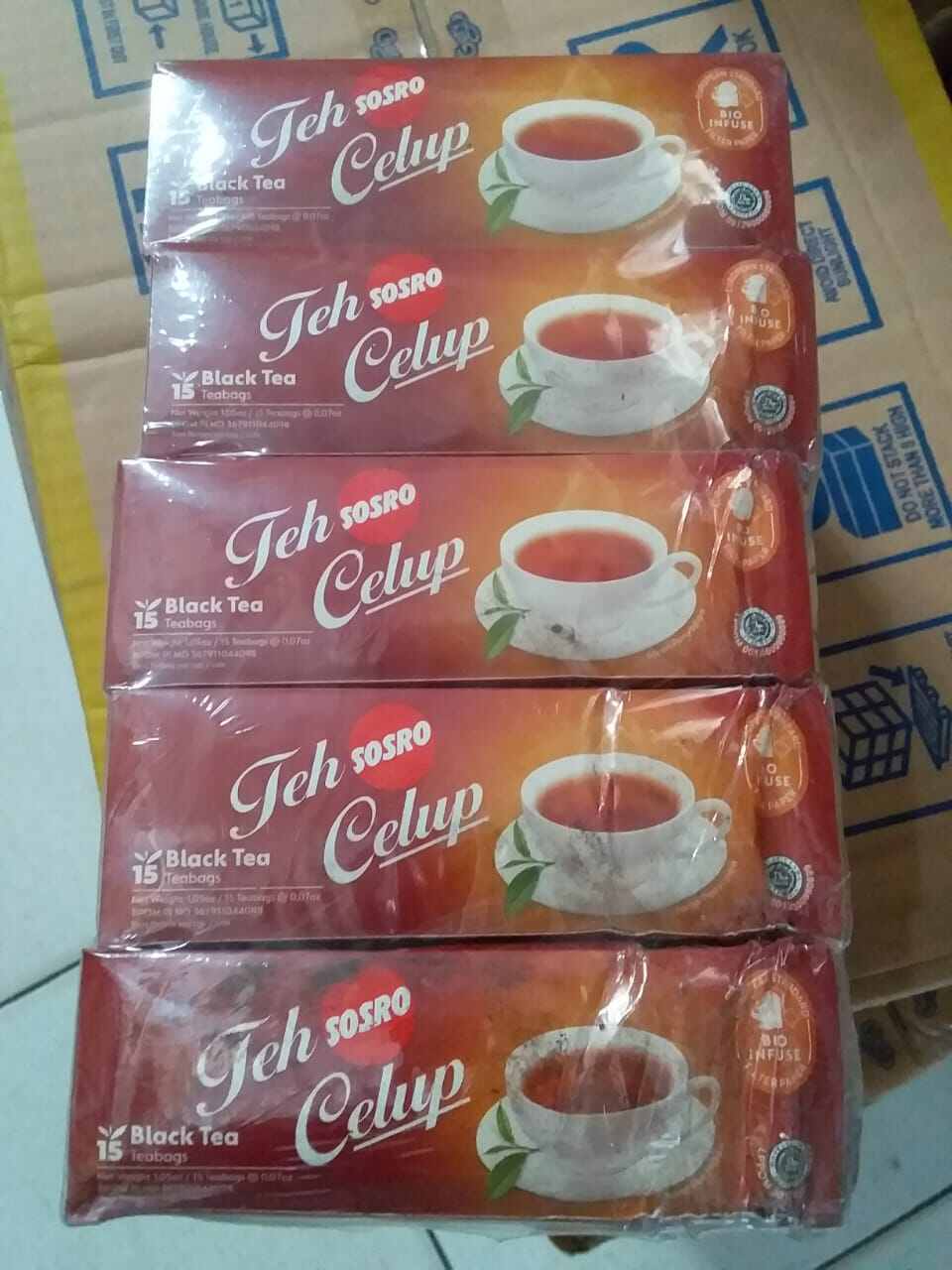 Teh celup sosro isi 15 kantong 1pak isi 10 kotak | Lazada Indonesia