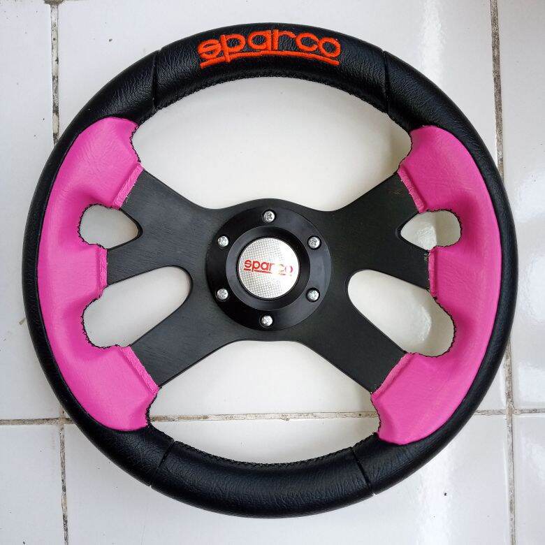 Setir mobil racing ring 6 ukuran 12 inci warna pink | Lazada Indonesia