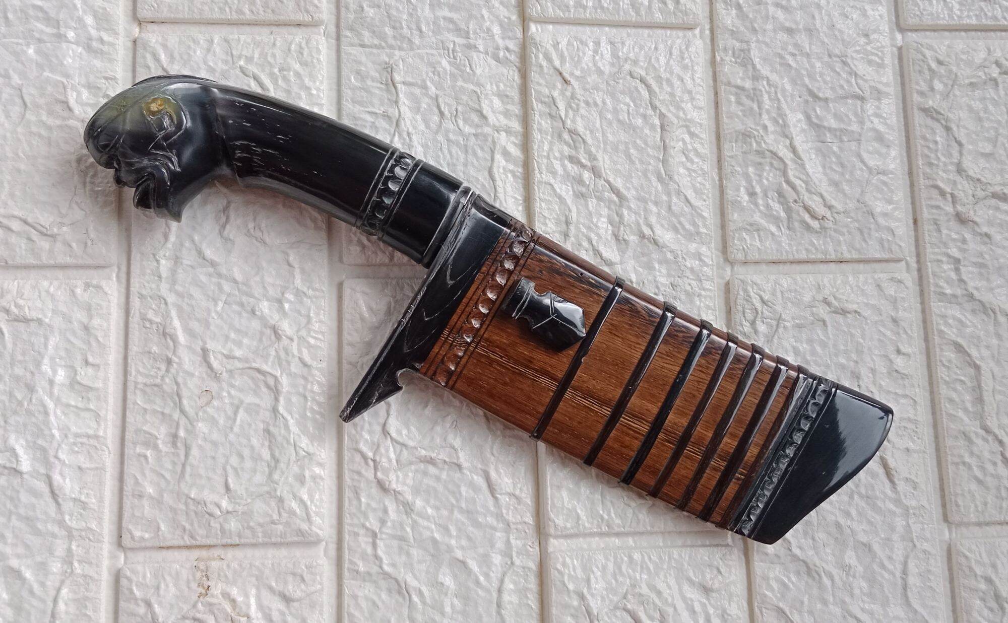 Bedog Petok Handle Tanduk Ukiran Cepot | Lazada Indonesia