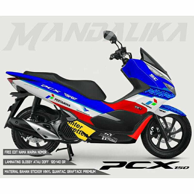 decal full body pcx 150 sticker variasi,stripping decal terbaru(warna ...