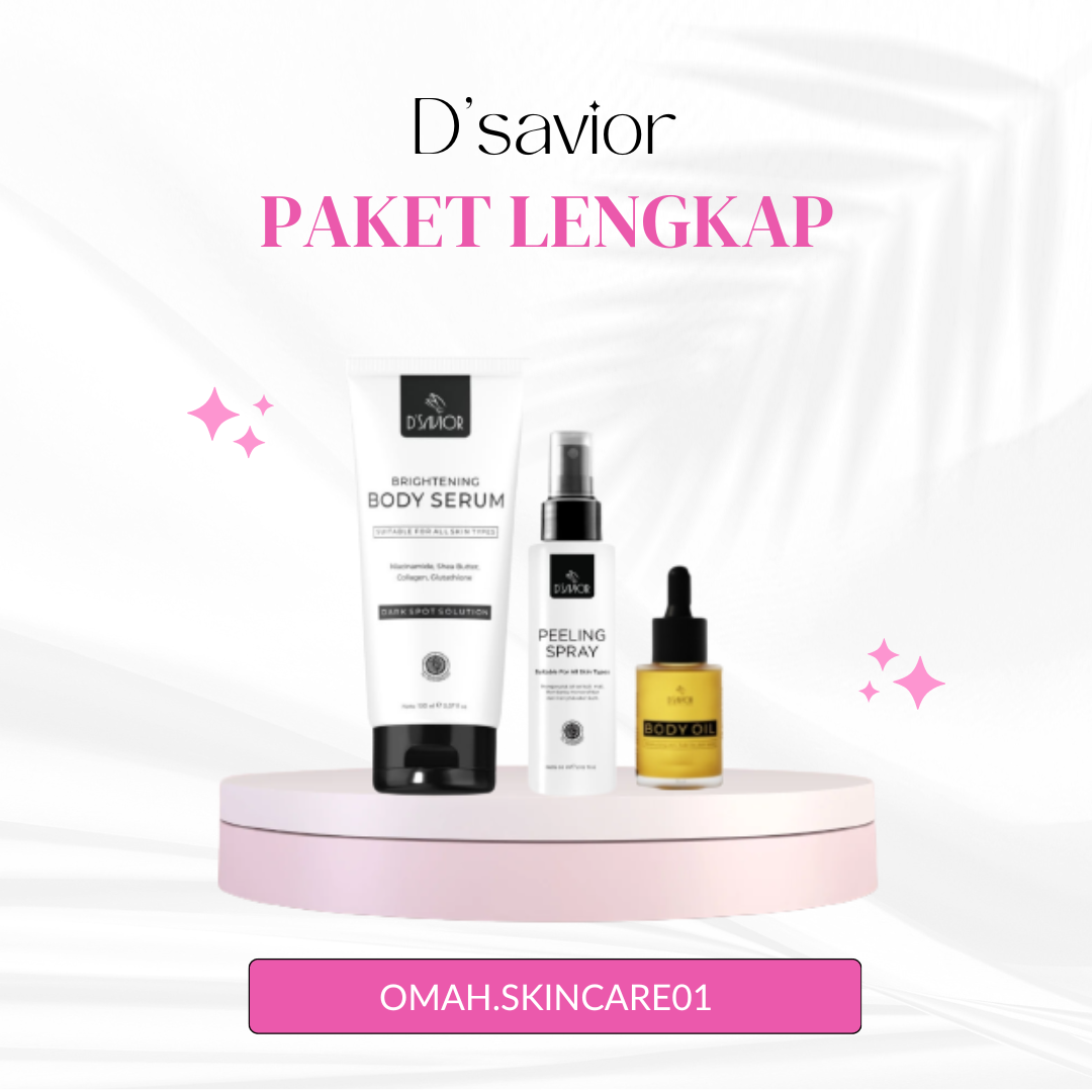 D'SAVIOR PAKET LENGKAP PENCERAH KULIT TUBUH PENGHILANG BEKAS LUKA ...