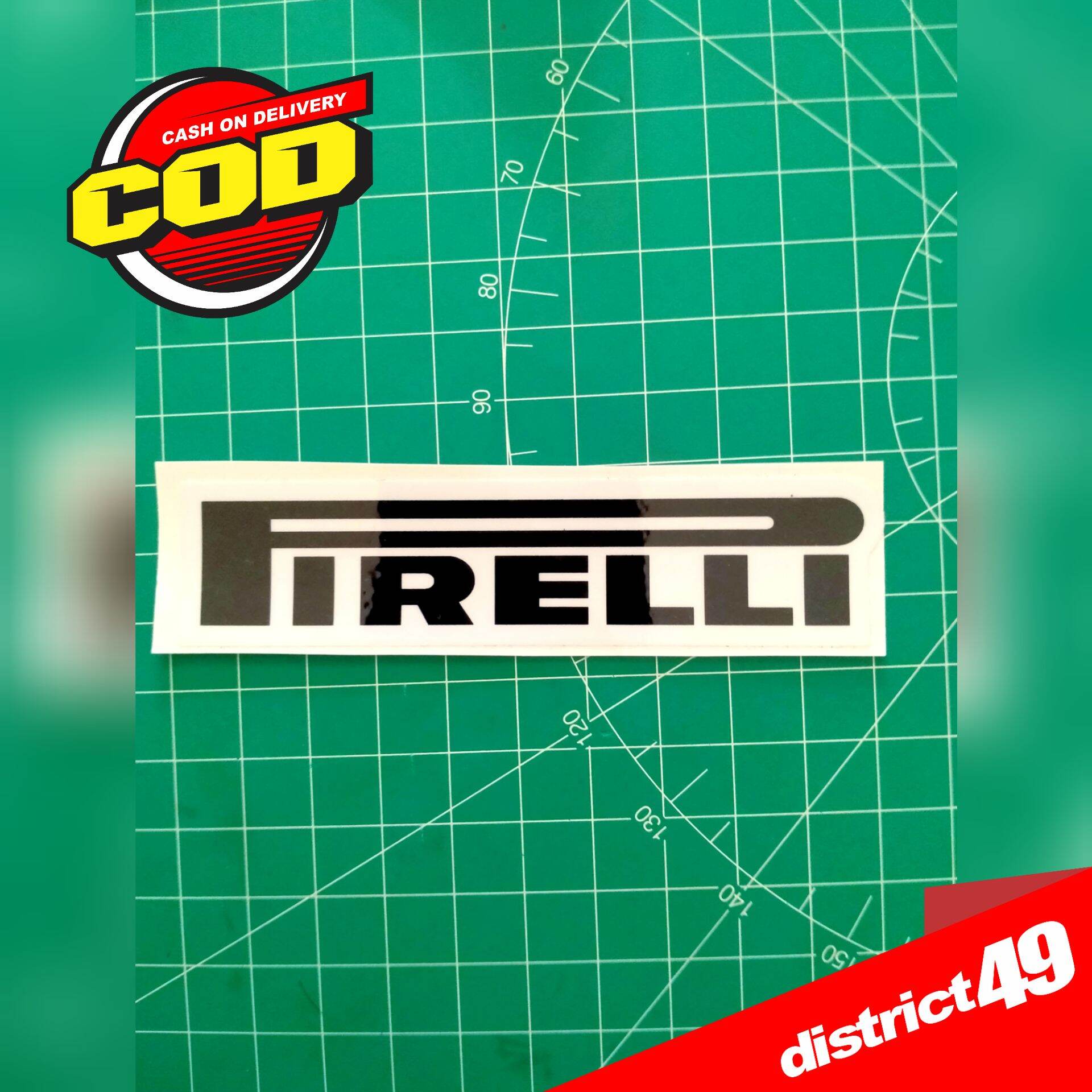 Sticker print and cut Pirelli - Stiker print and cut laminasi tahan air ...