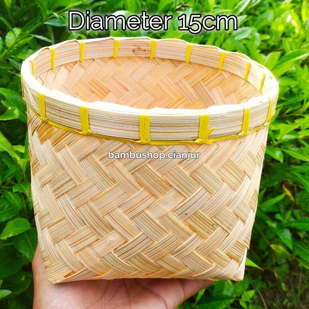 Tumbu Bambu 20cm | Hampers | Tolok Wadah Bambu | Bakul Nasi Bambu ...