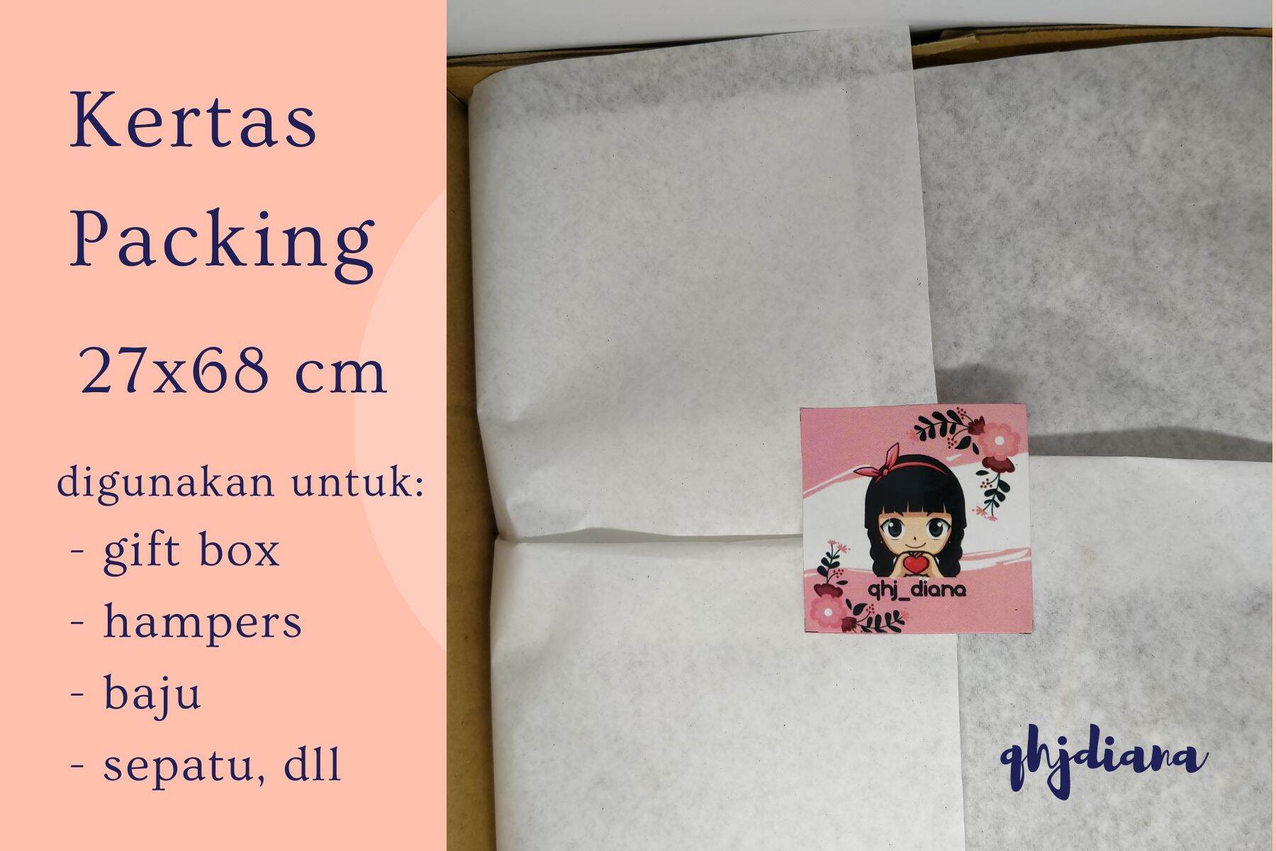 kertas packing 27x69 kertas wrap wrapping paper kertas bungkus sepatu ...