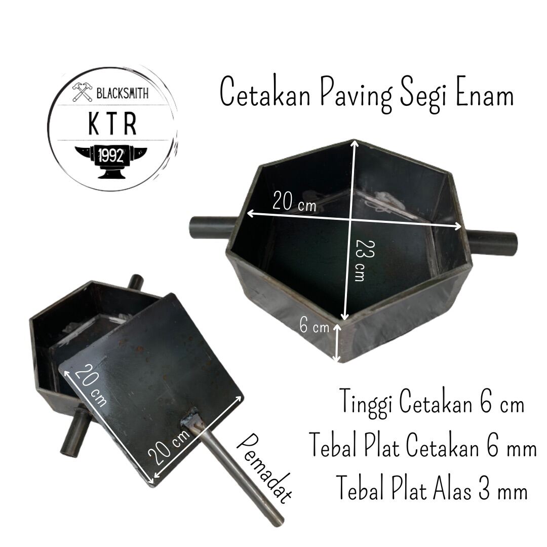 cetakan paving segi 6 manual polos murah | Lazada Indonesia