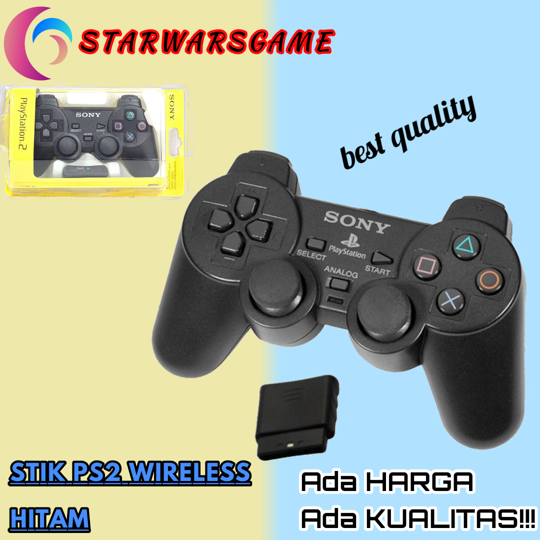Stik Joystick PS2 Wireless OP Hitam | Lazada Indonesia
