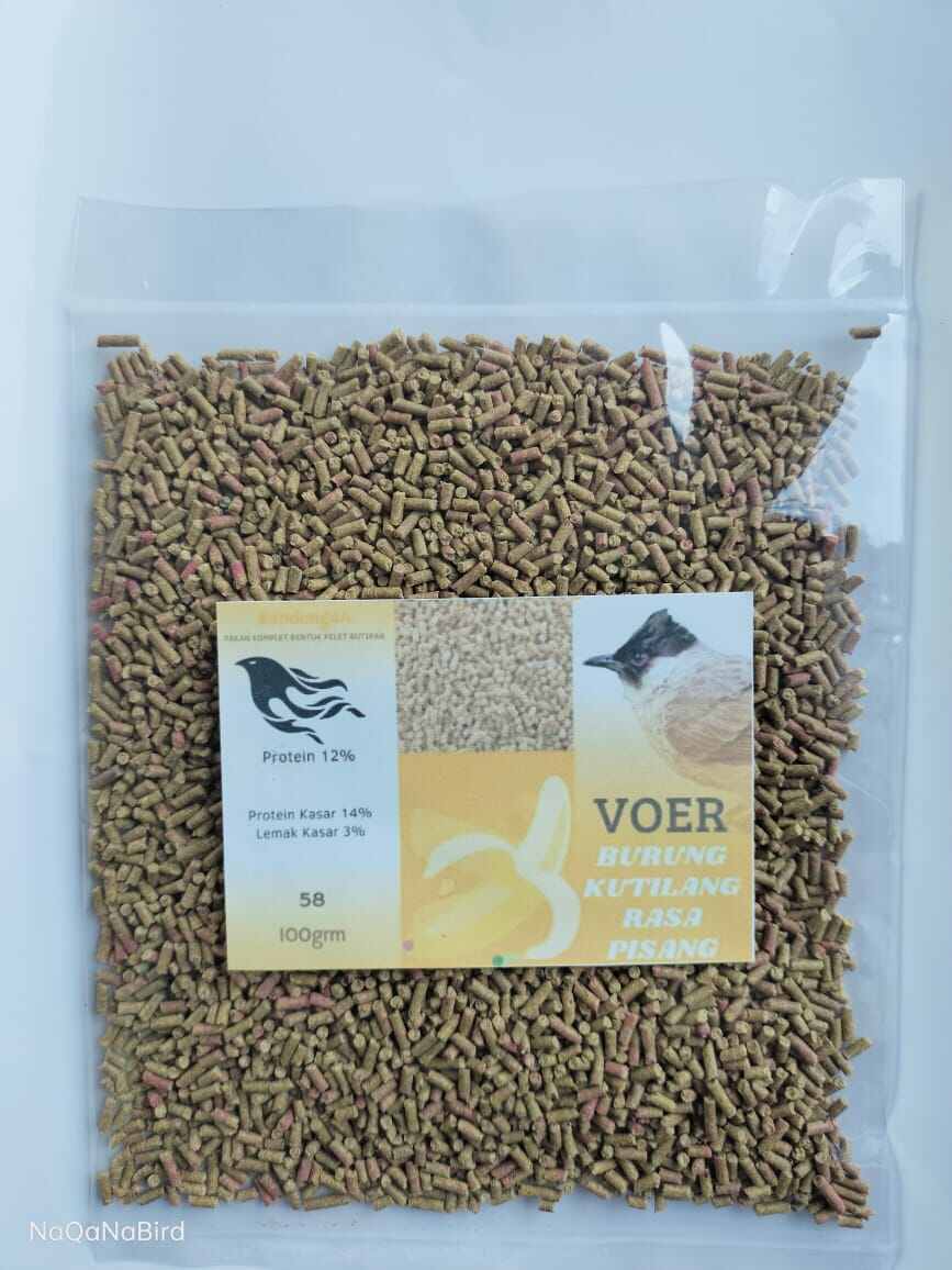 pakan Voer burung trucuk kutilang pelet rasa pisang | Lazada Indonesia