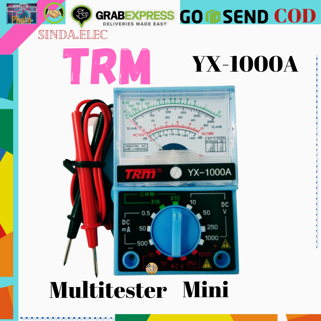 Multitester Mini TRM YM-1000A Minitester Analok TRM YM 1000A | Lazada ...