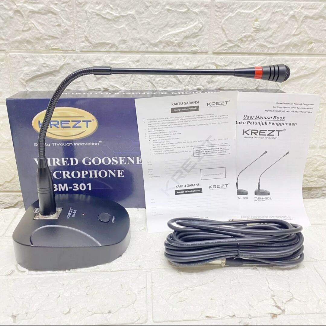 Mic Kabel Podium Krezt BM 301 Original 3 meter | Lazada Indonesia