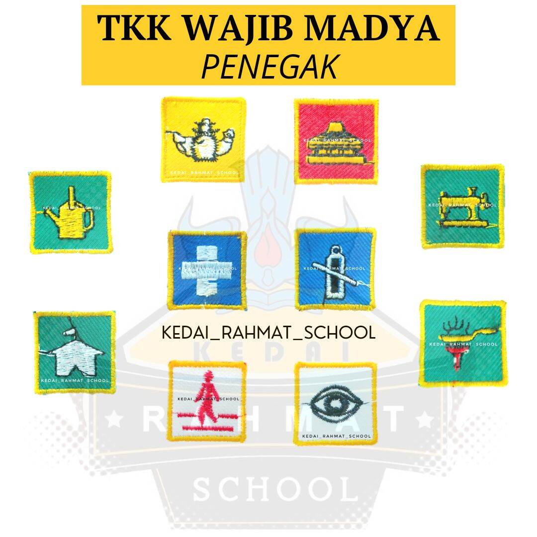 [10pcs] TKK Wajib Tanda Kecakapan Khusus Pramuka Siaga Penggalang Penegak Purwa Madya Utama ...