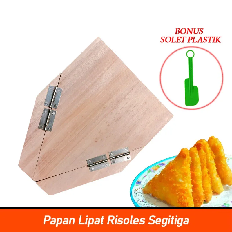 alat pembuat risoles segitiga.satu set 3pcs.teplon krepes.papan pelipat ...