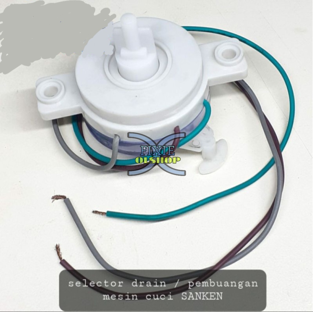 selektor mesin cuci selector drain 3 kabel sanken / pembuangan mesin ...