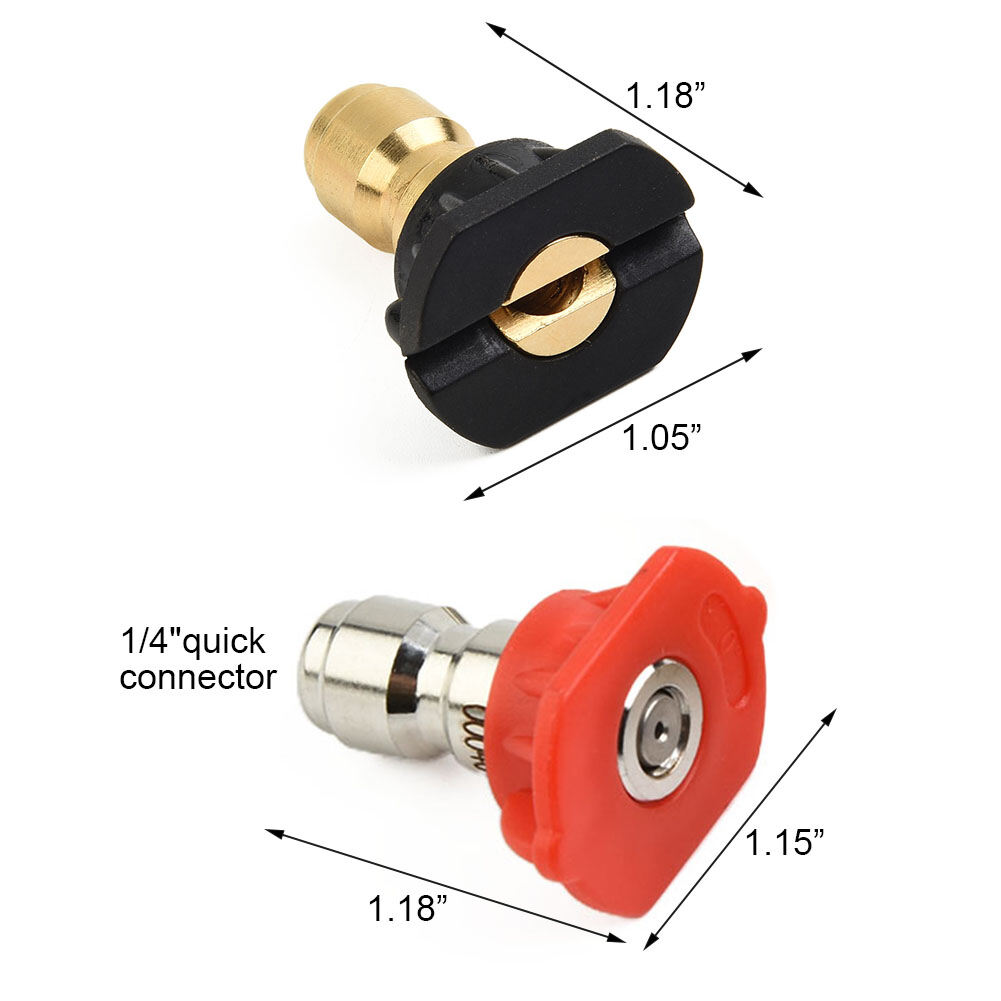 Tekanan Tinggi Quick Connect Spray Nozzle 1/4 Inch 5buah Washer Spray ...