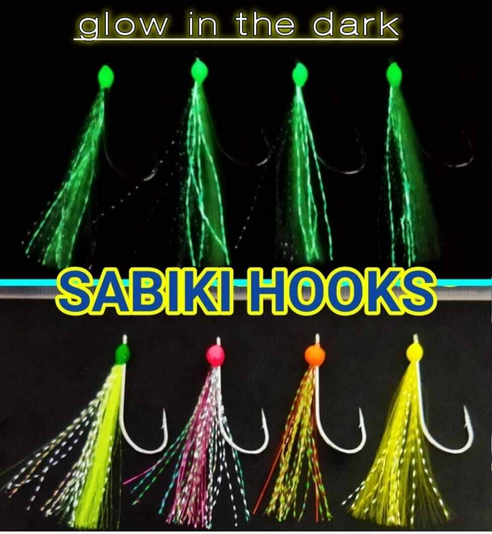 Kail Pancing Sabiki Hooks 4 Varian Warna Menarik Glow In The Dark ...