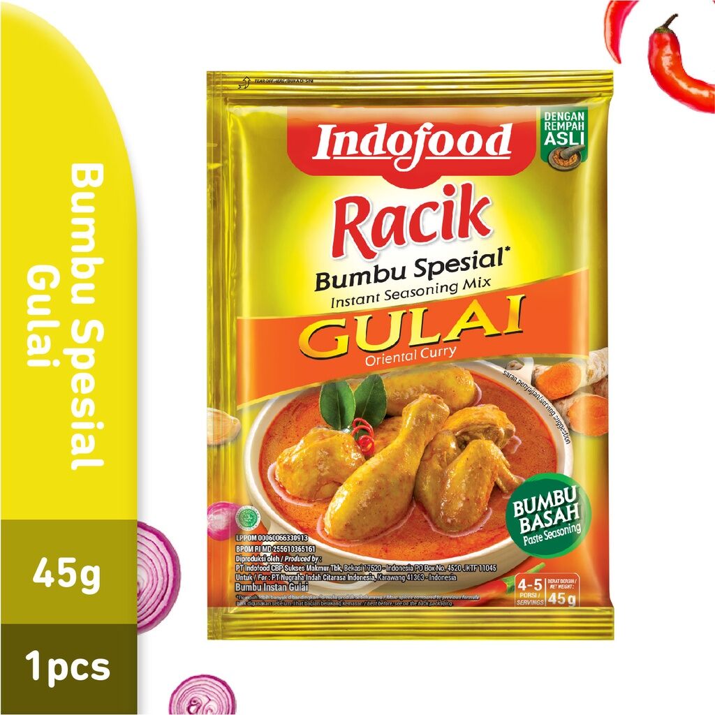 Bumbu Racik Spesial GULAI 45g Indofood - Bumbu Racik Spesial Indofood ...