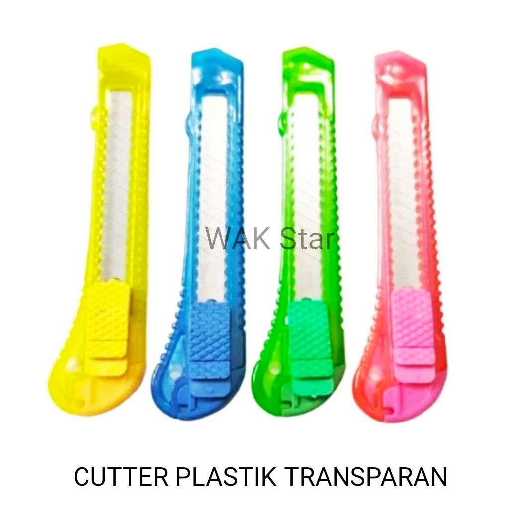 Cutter transparan cutter plastik | Lazada Indonesia
