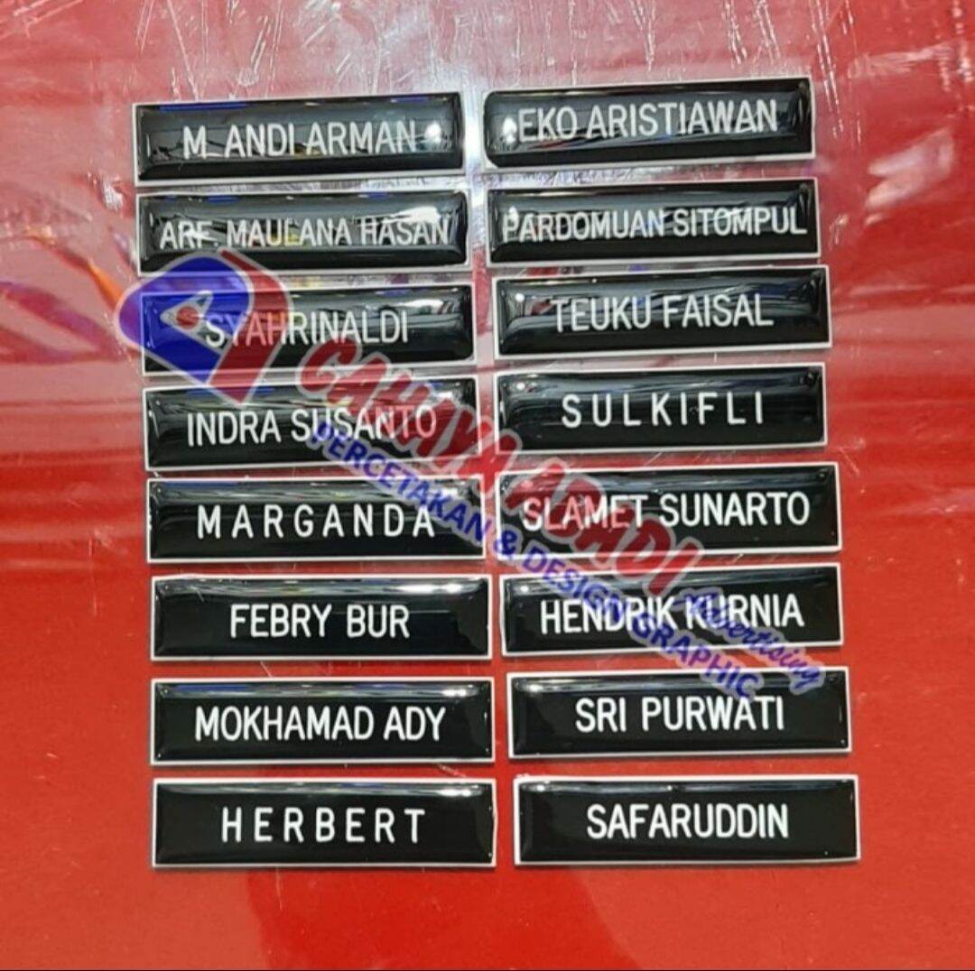 Nama Dada atau Name Tag atau Papan Nama PNS PDH Grafir | Lazada Indonesia