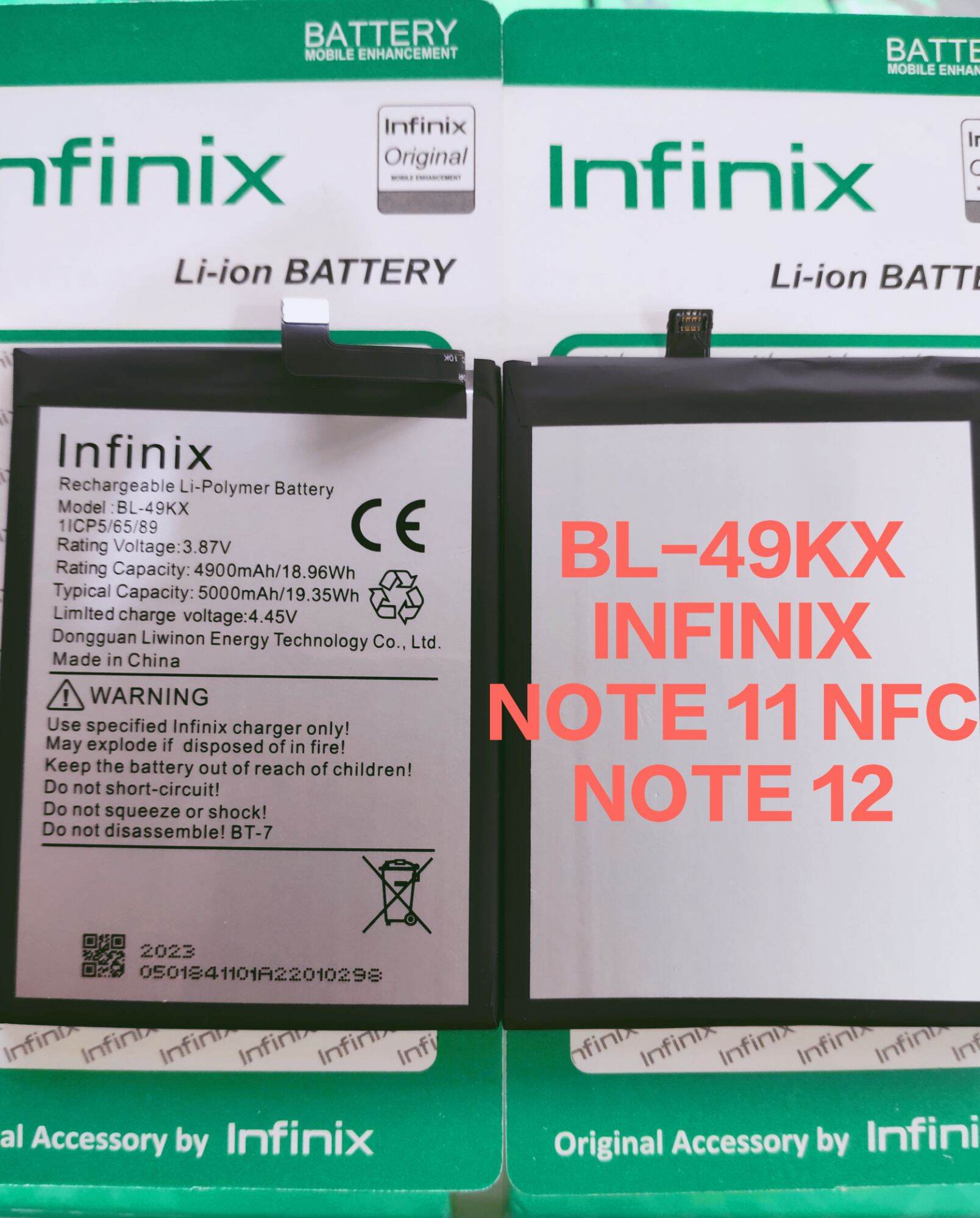 Baterai infinix note11 nfc X663b original asli bl49kx batre infinix ...