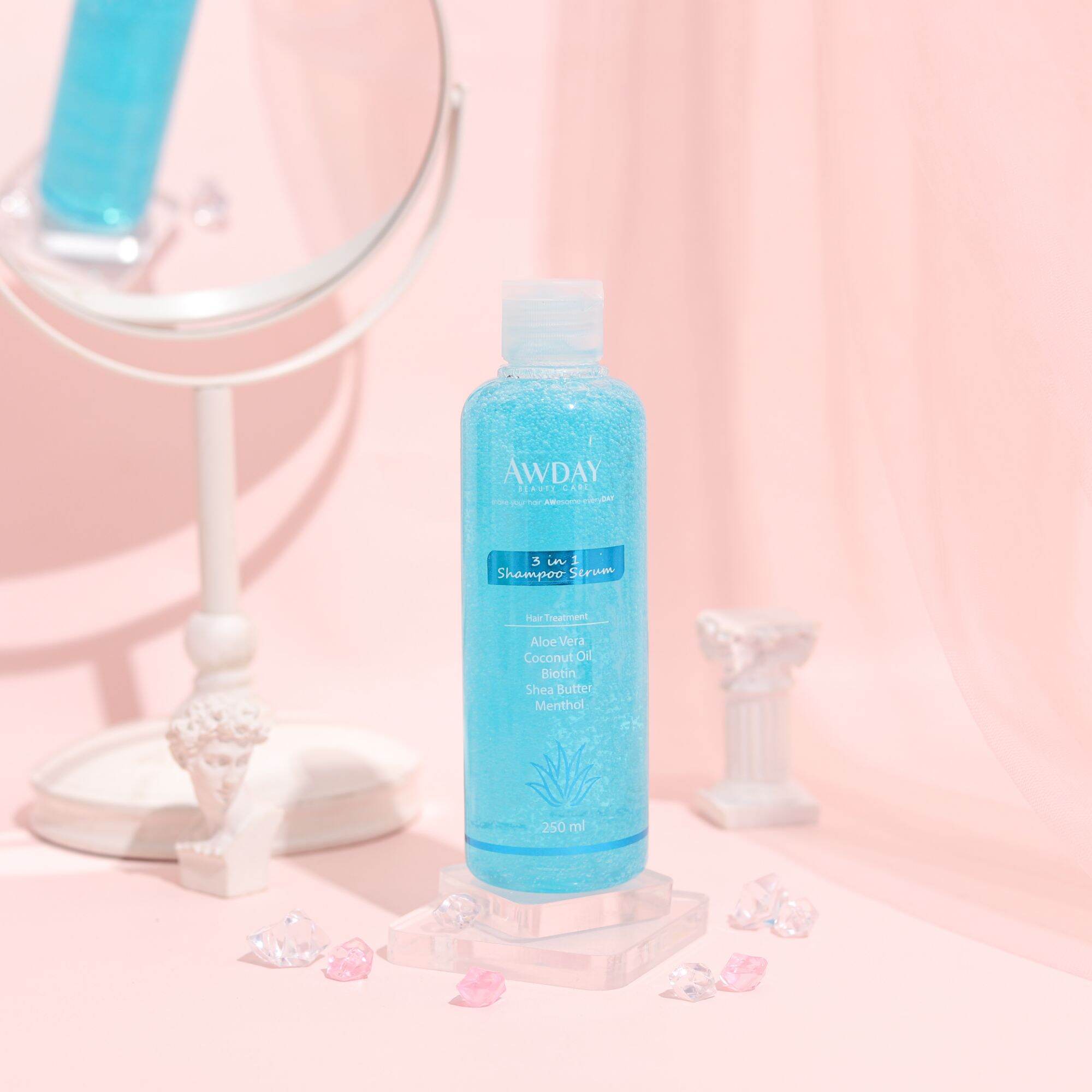 READYLANGSUNGKIRIM! AWDAY Shampoo Serum 3in1 Hair Treatment 250ml ...