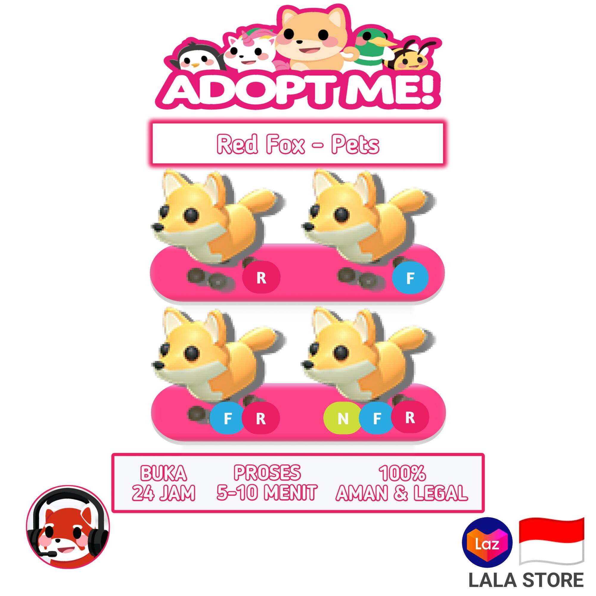 Adopt Me - Red Fox - Roblox | Lazada Indonesia