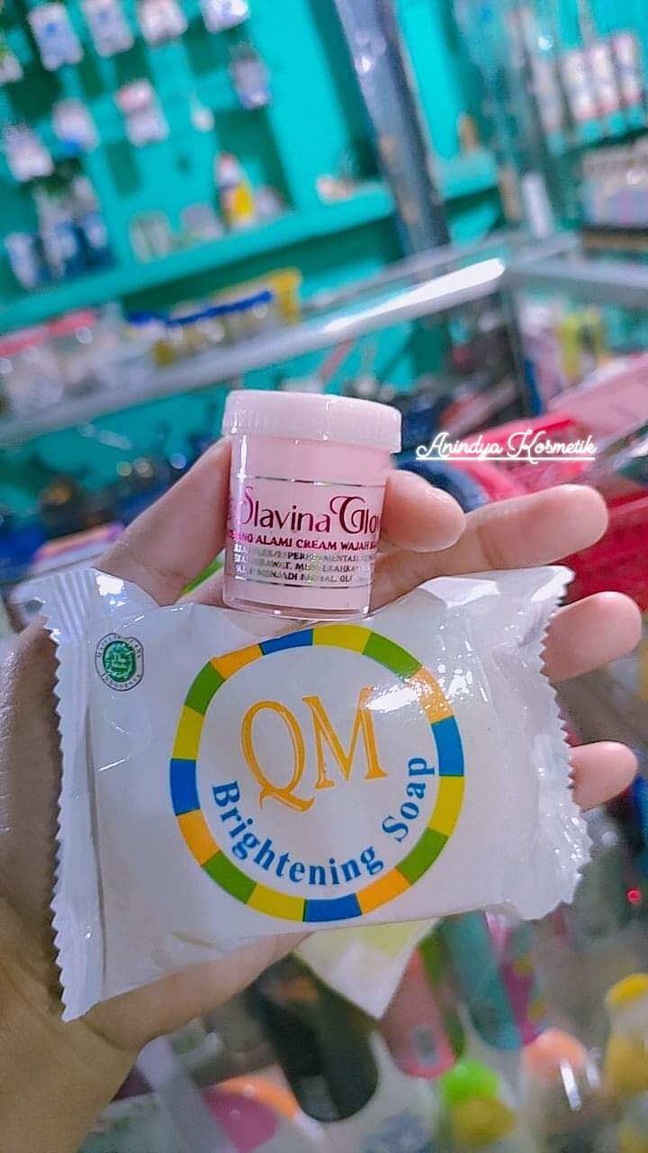 Slavina glow + sabun Qm | Lazada Indonesia
