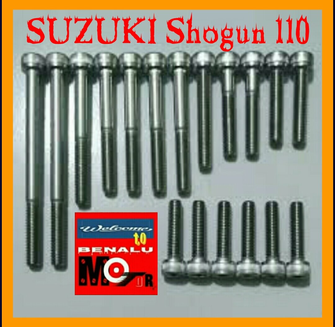 baut set blok mesin motor suzuki shogun R 110 | Lazada Indonesia