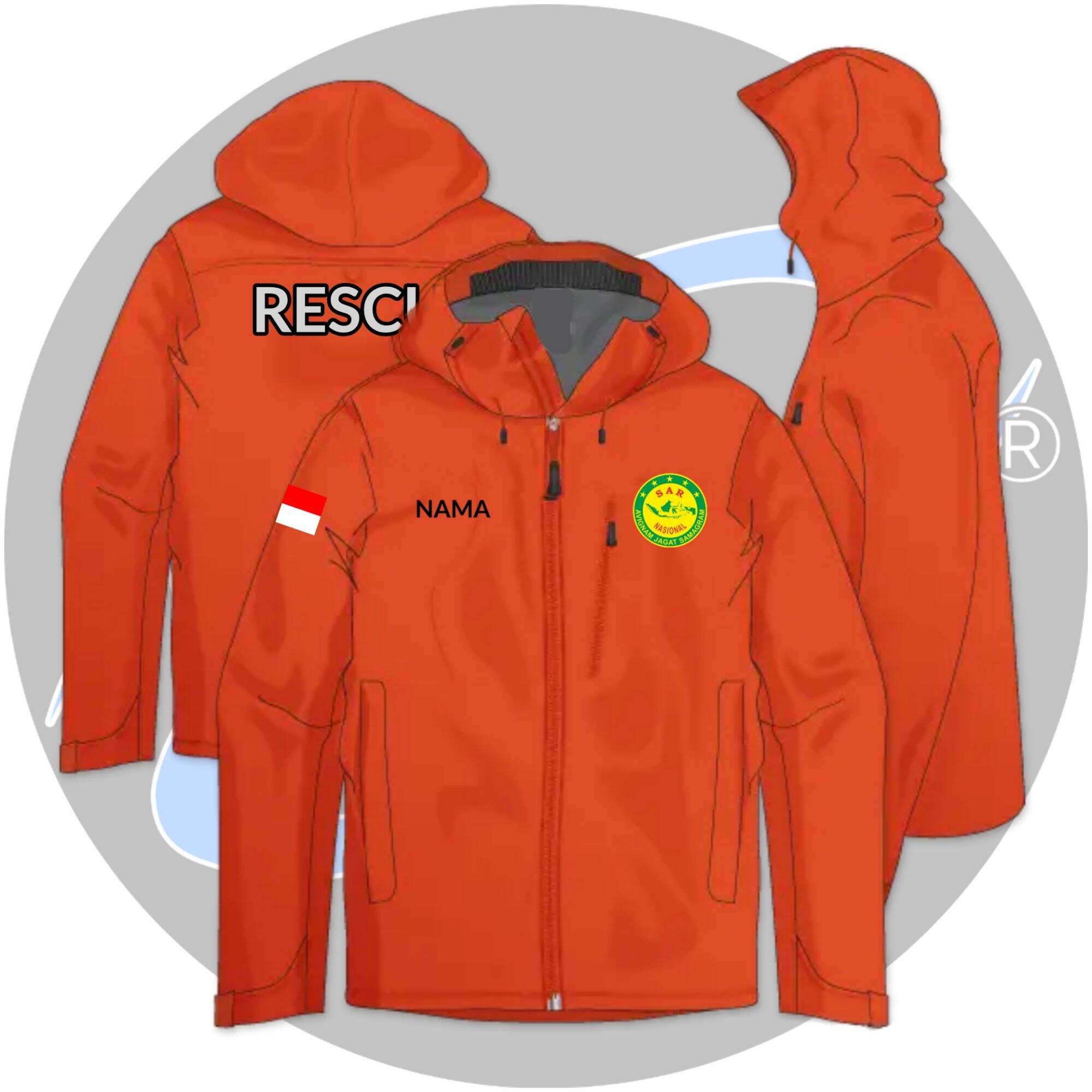 jaket oren SAR RESCUE | Lazada Indonesia