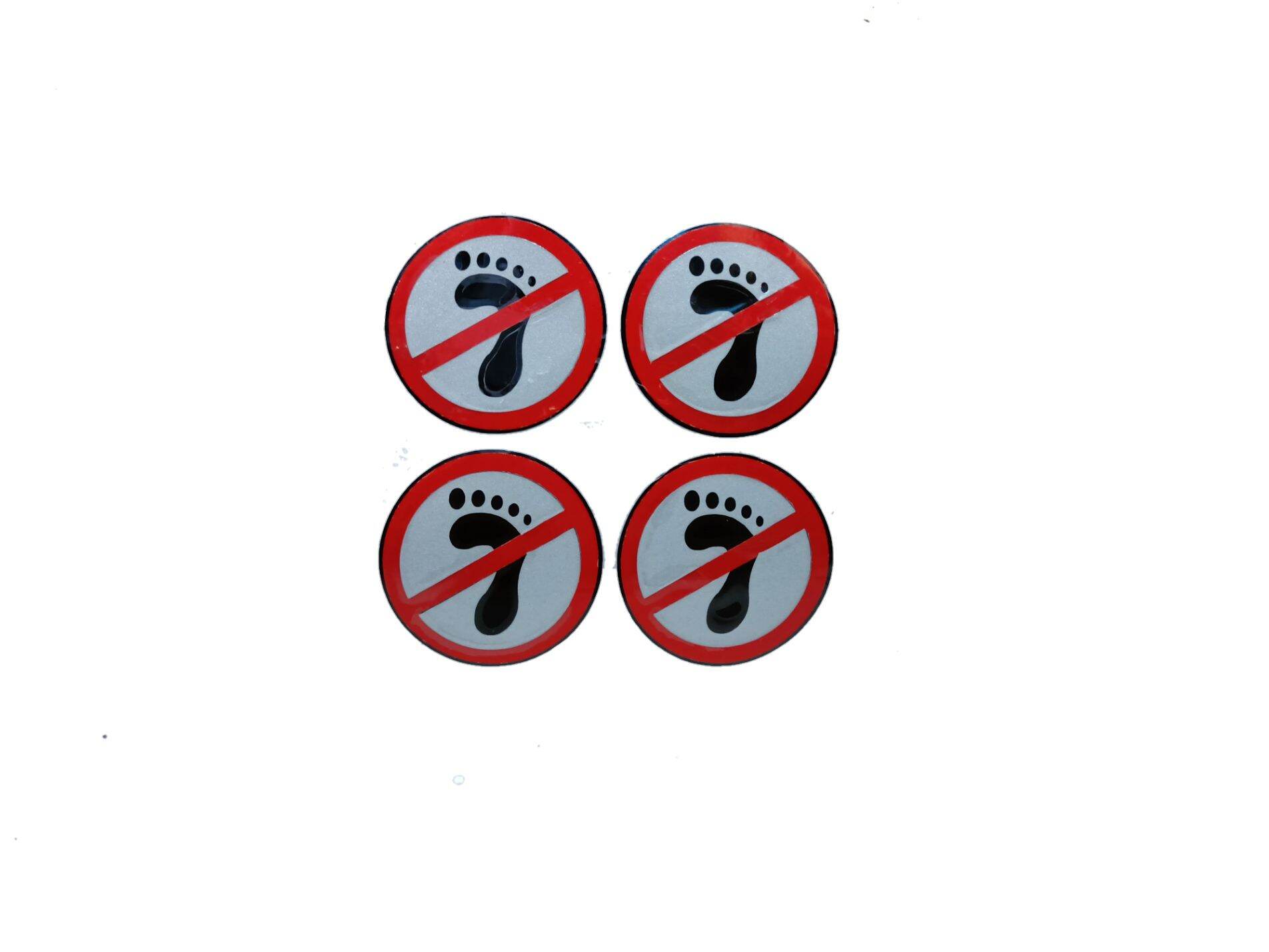 Stiker cutting dilarang injak isi 4 | Lazada Indonesia