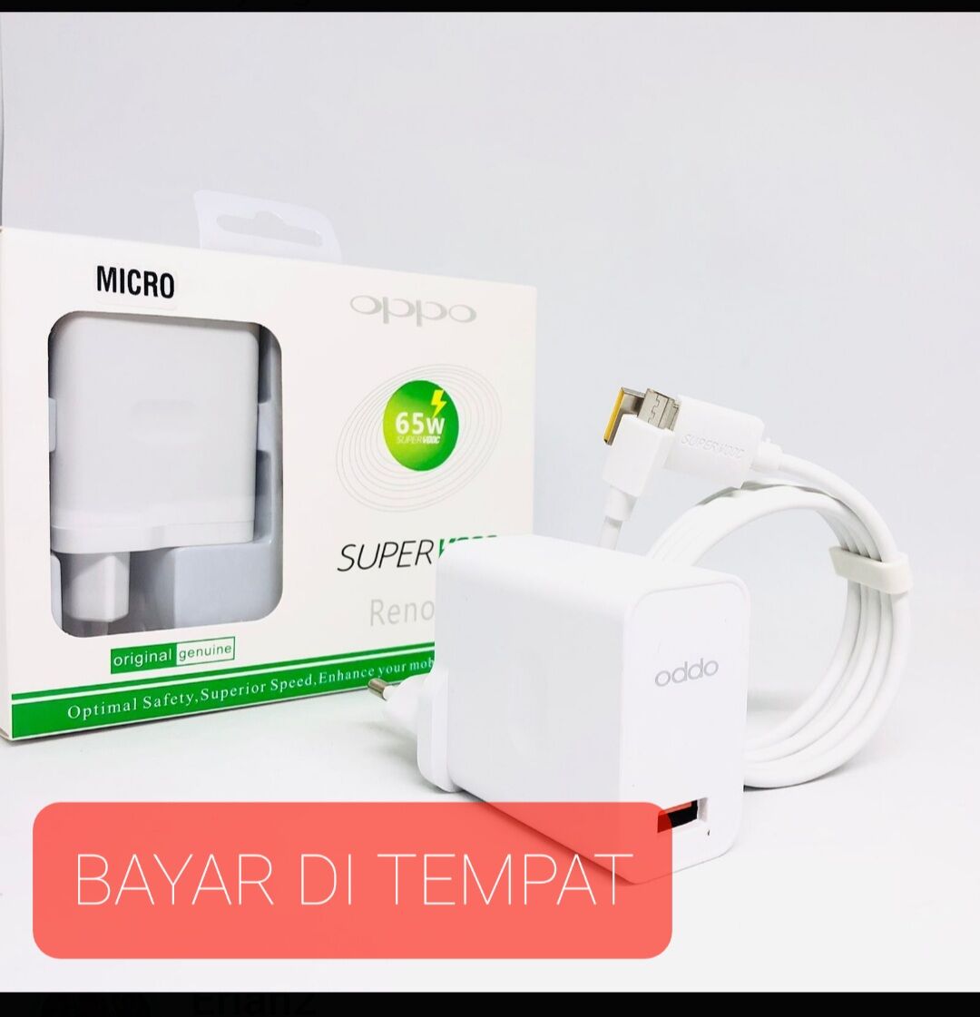 CHARGER OPPO 65W ORIGINAL SUPER VOOC COLOKAN TIPE C/MICRO | Lazada ...