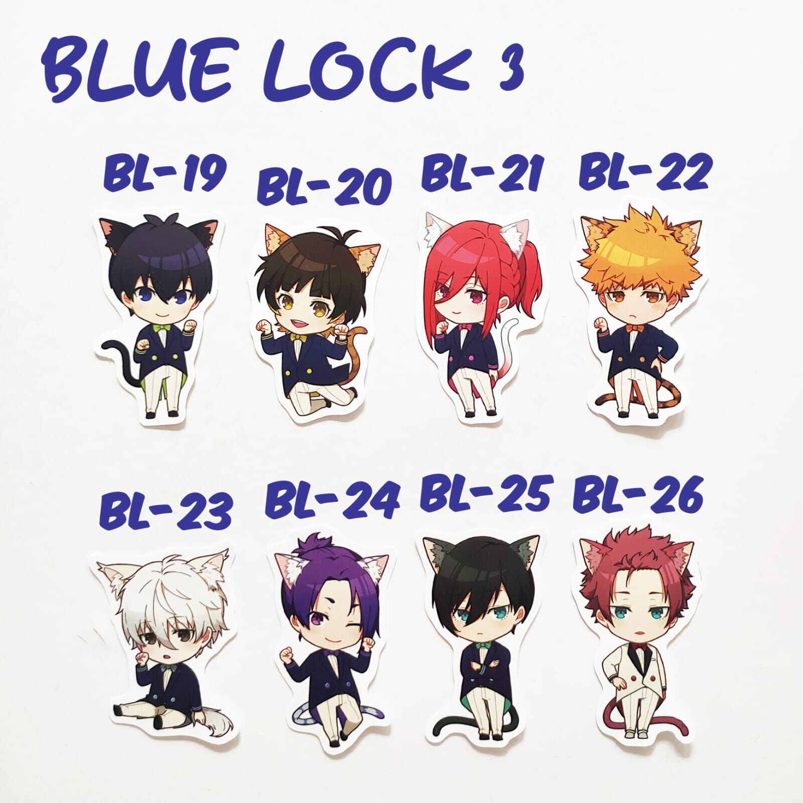 Sticker Anime Blue Lock 3 Isagi Bachira Chigiri Kunigami Nagi Reo Rin ...