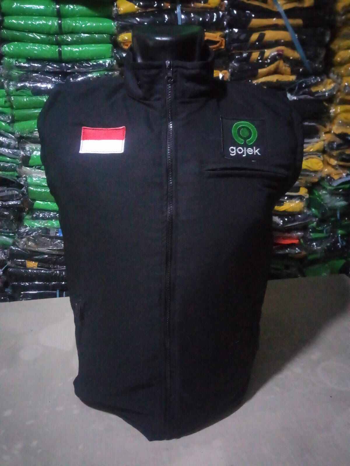 rompi motor driver ojol Gojek terbaru warna hitam polos | Lazada Indonesia