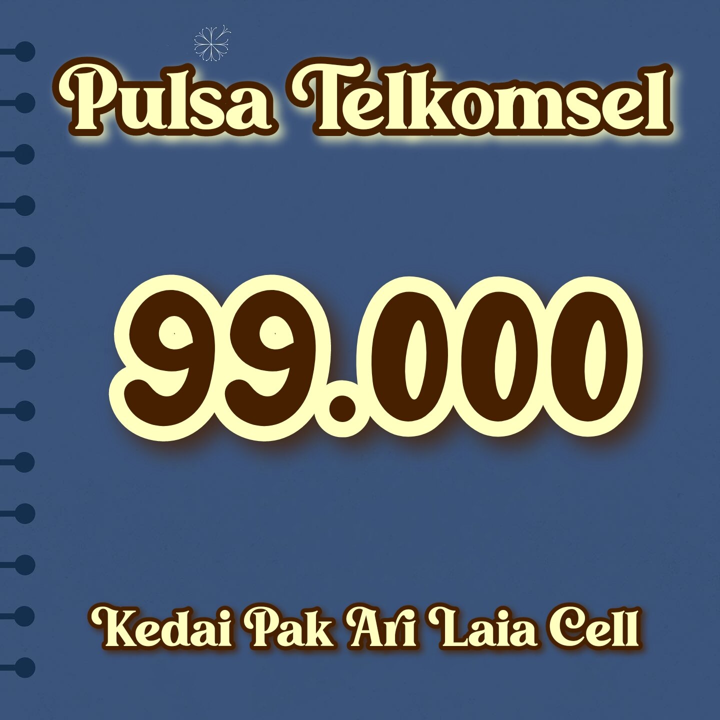 Pulsa Telkomsel 99k Kedai Pak Ari Laia Cell | Lazada Indonesia