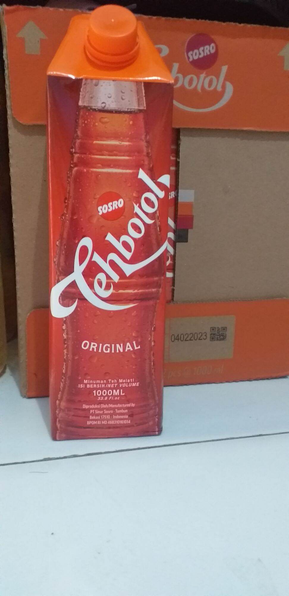 Teh botol sosro 1pc 1 liter kemasan kotak | Lazada Indonesia