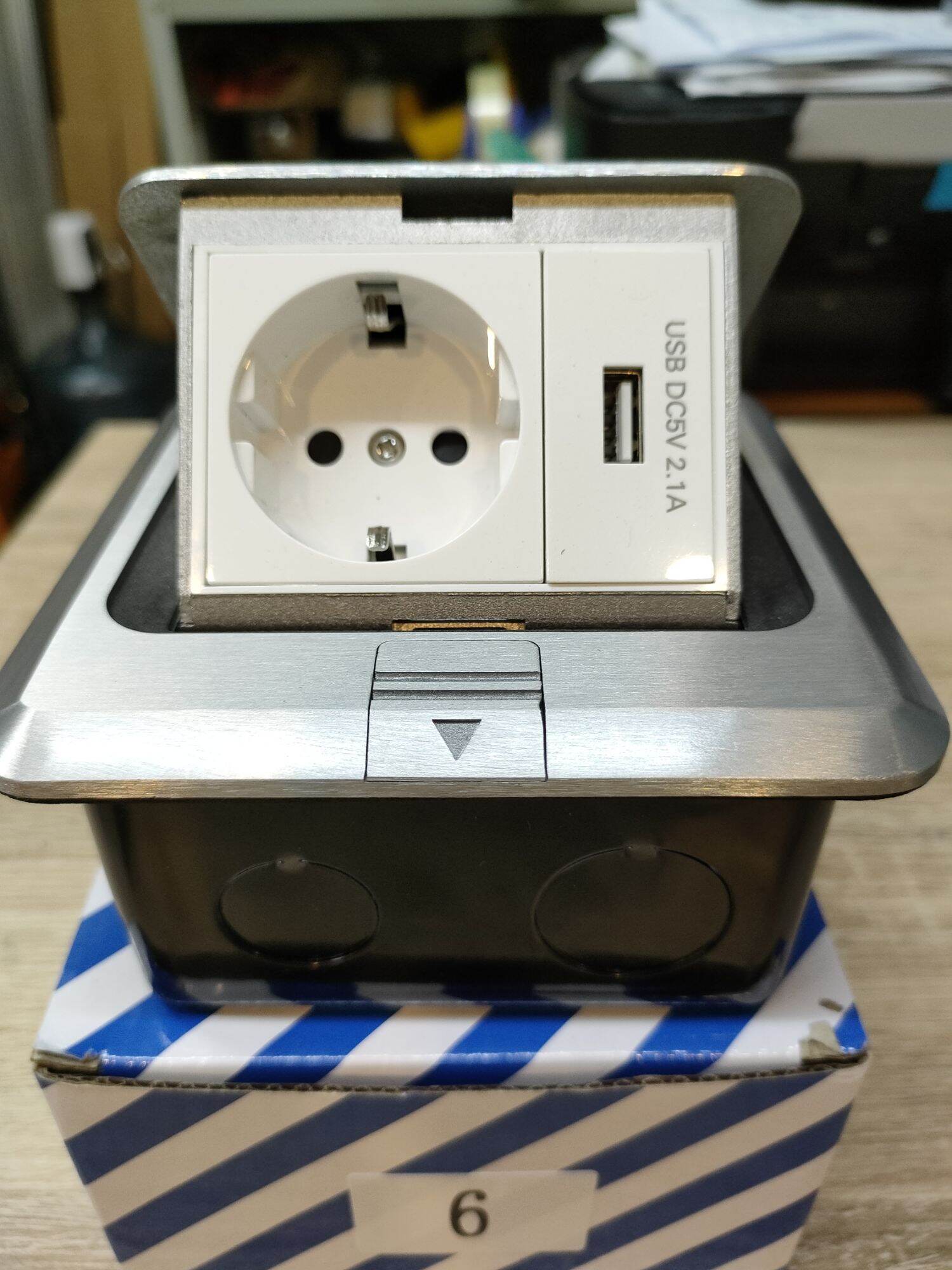 STOP KONTAK LANTAI TANAM ARDE + USB / FLOOR SOCKET ARDE + USB | Lazada ...