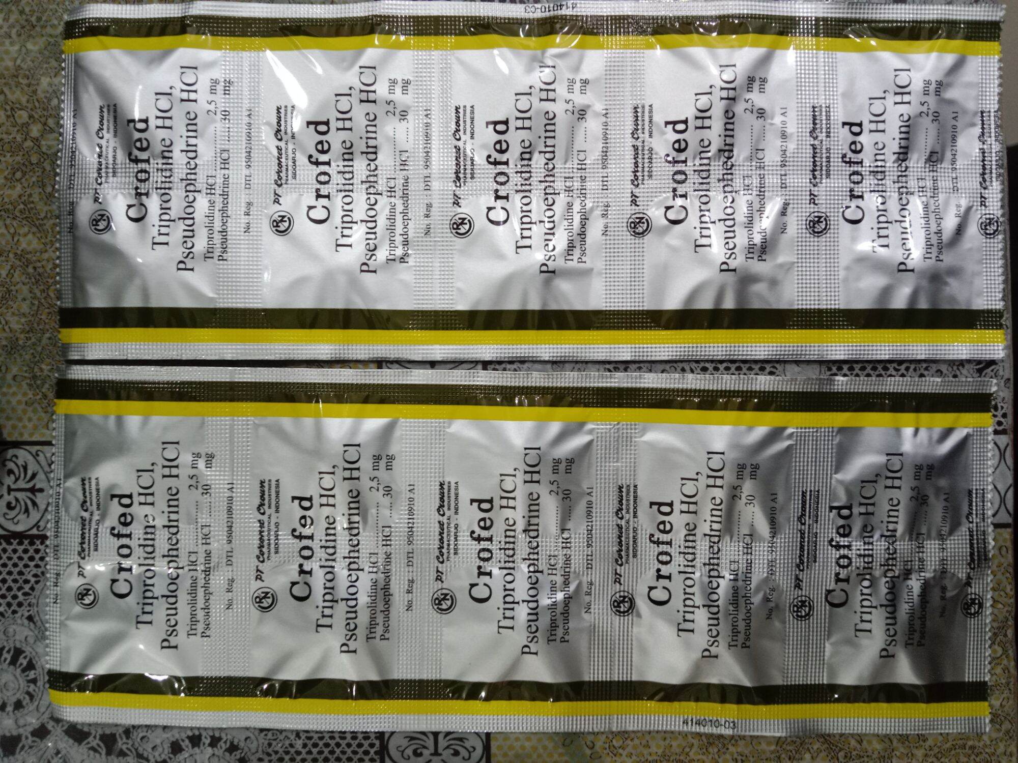 Crofed obat flu paten/ 1 strip ada 10 butir | Lazada Indonesia