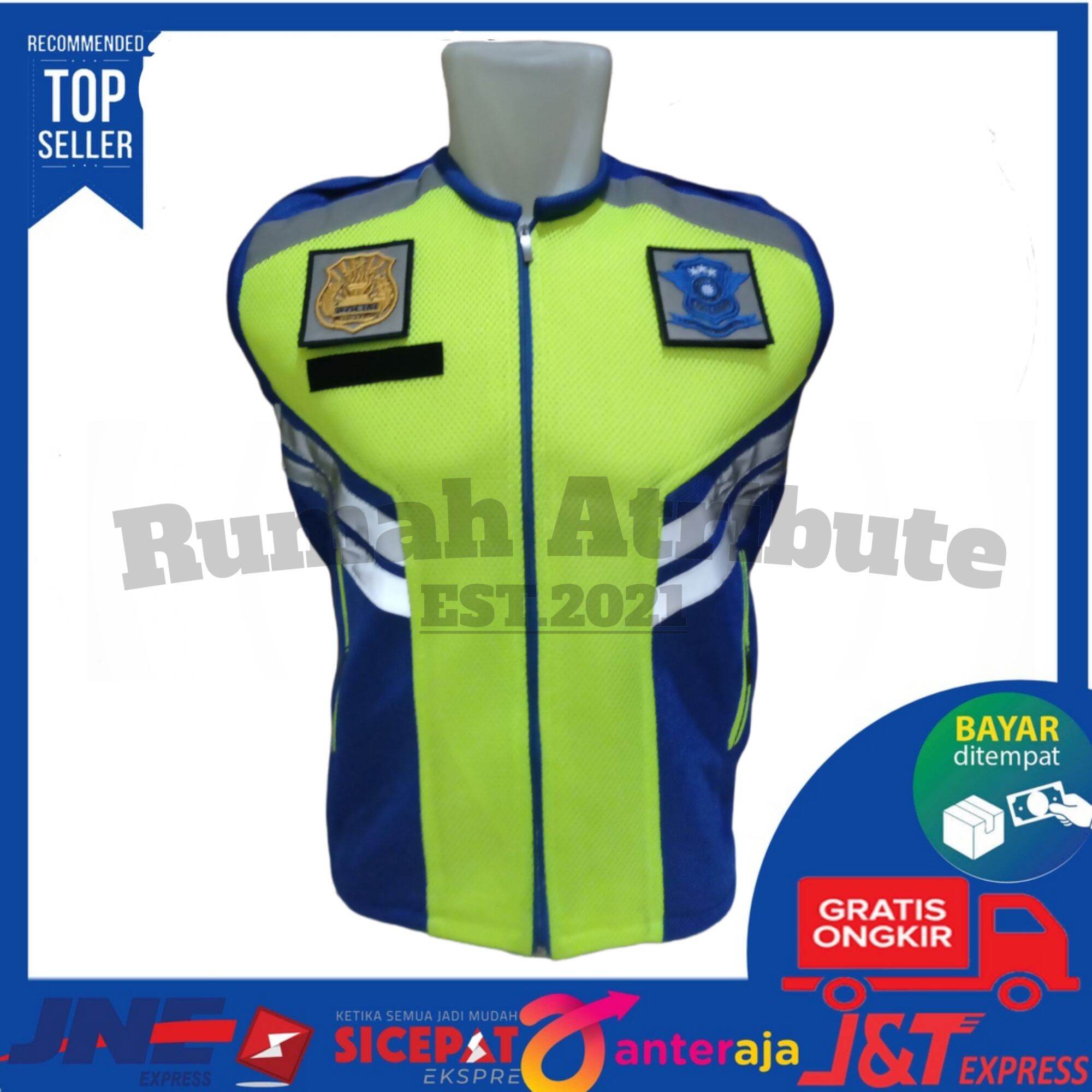 Rompi Tebal | Rompi Polisi | Rompi dinas polisi lalu lintas warna hijau ...