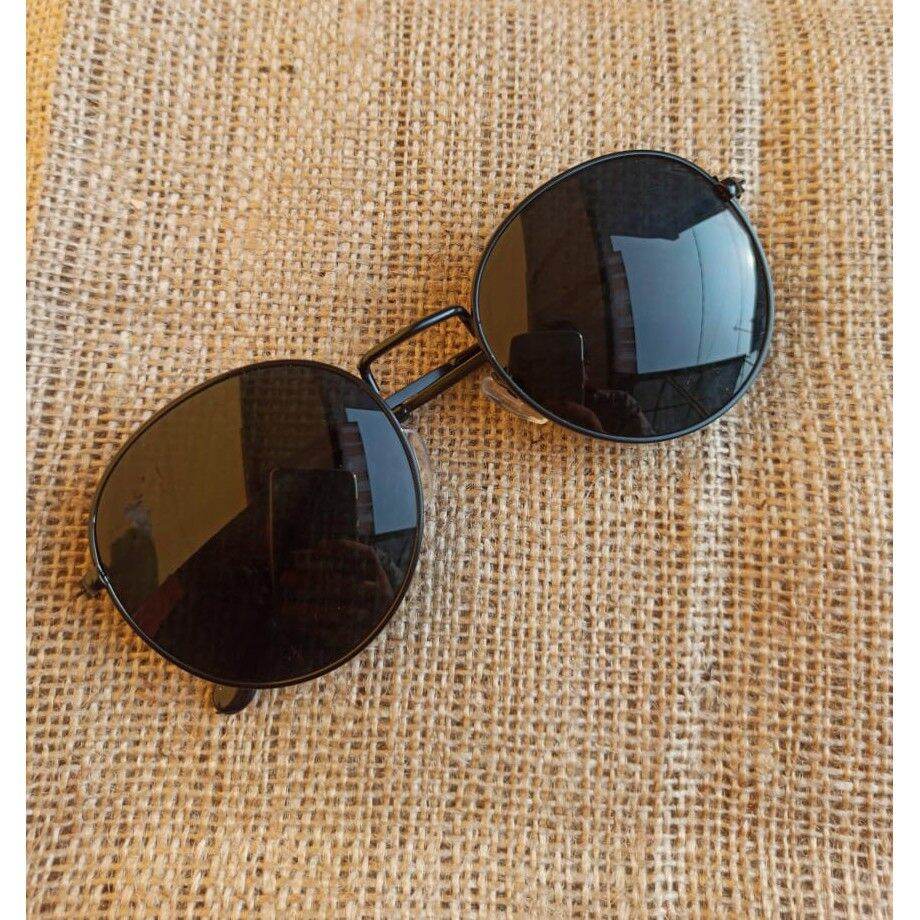 Kacamata oval hitam frem besi Korea style | Lazada Indonesia