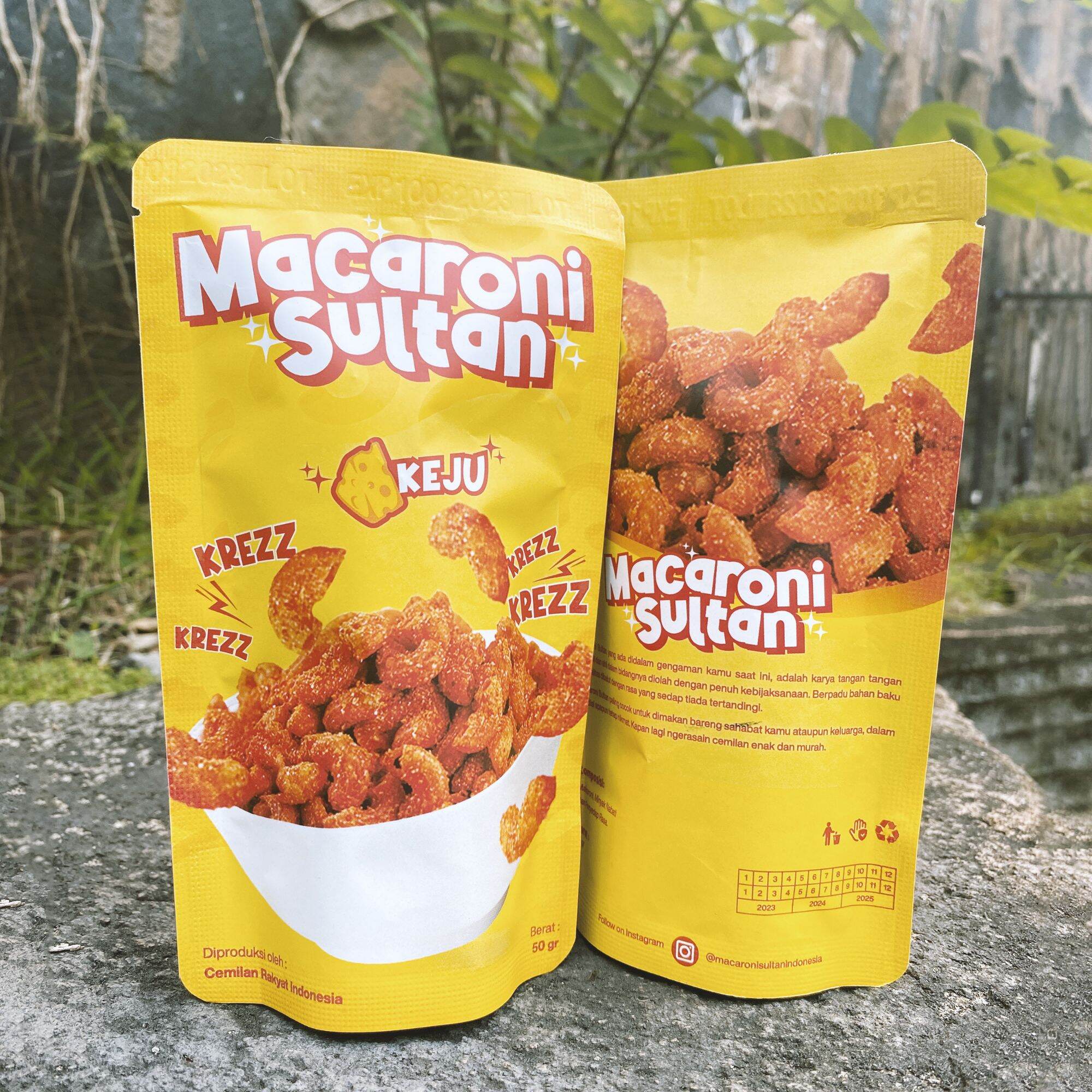 macaroni sultan rasa keju| macaroni daun jeruk(50g) | macaroni viral ...