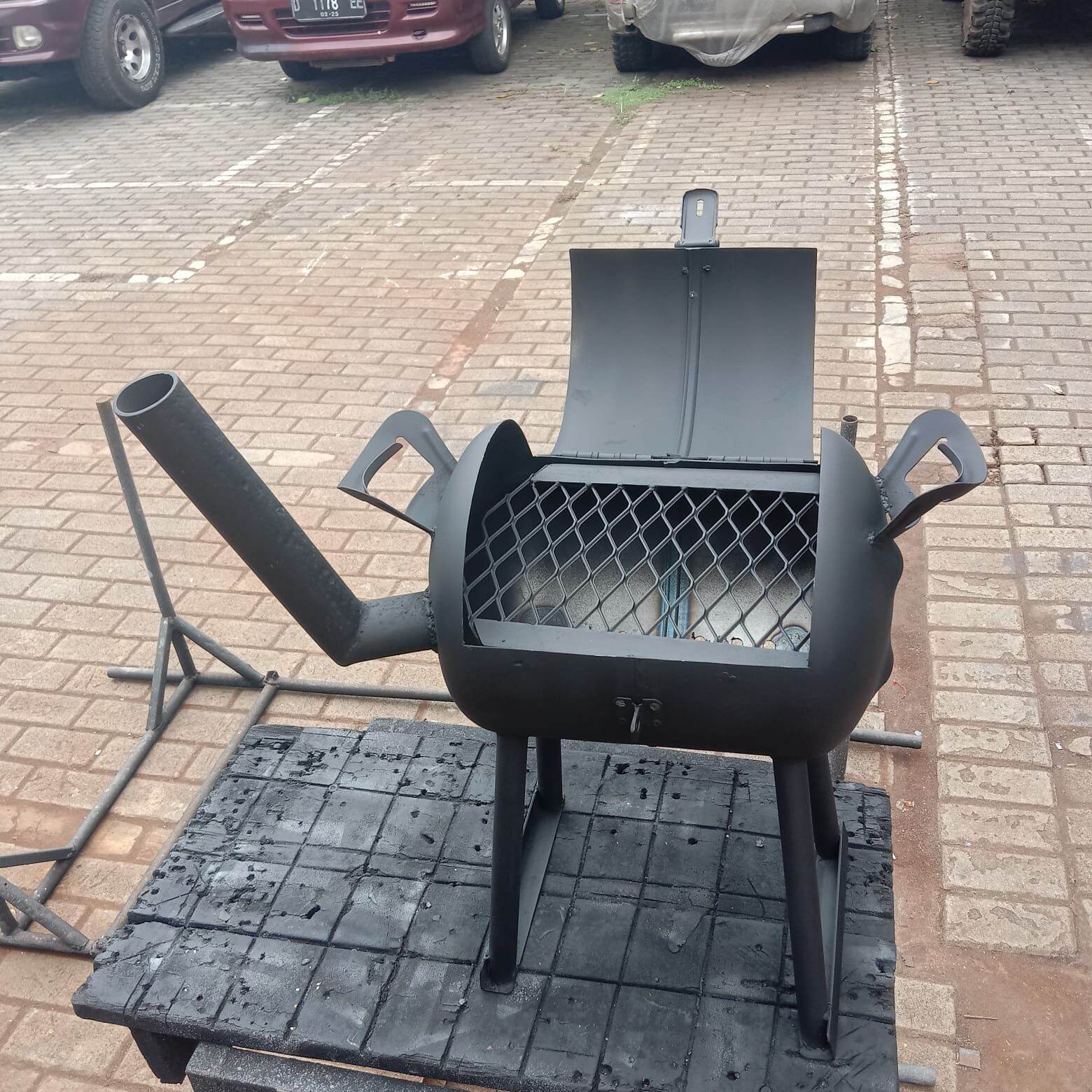 tungku pemanggang outdoor / alat pembakaran arang&kayu / alat pembakar ...