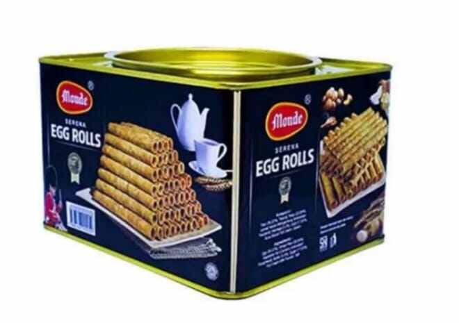Monde Serena Egg Rolls Mini 300gr-Biskuit Kaleng-Astor-Wafer Roll-Wafer ...