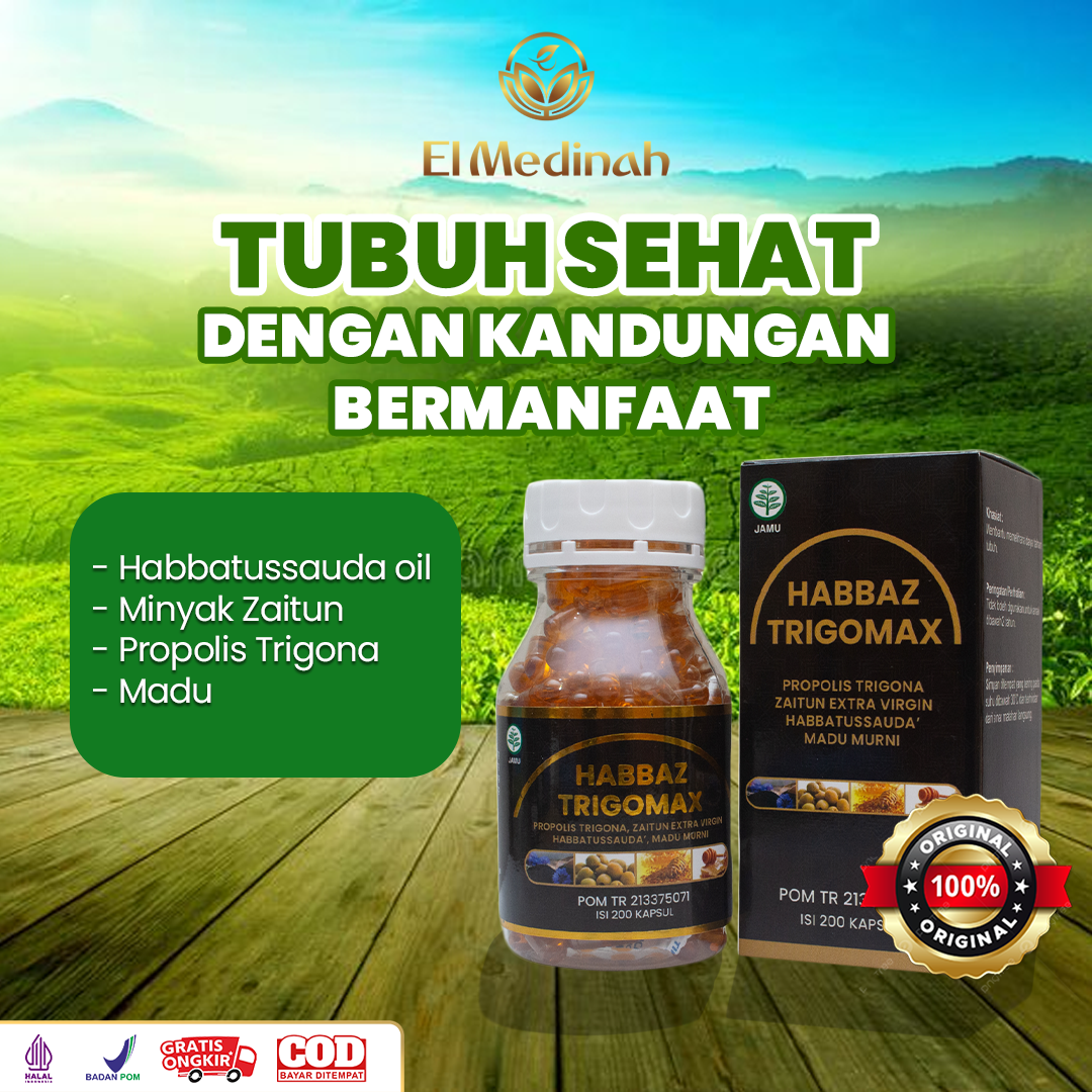 Habbatussauda HABBAZ TRIGOMAX 200 Kapsul Original - Habbatussauda ...