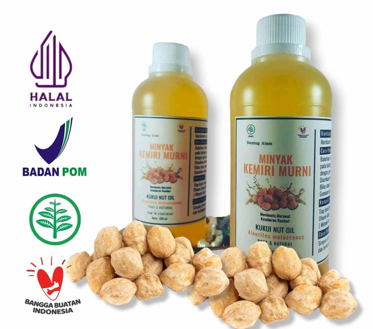 MINYAK KEMIRI MURNI 1 LITER - SERTIFIKAT BPOM - SERTIFIKAT HALAL ...
