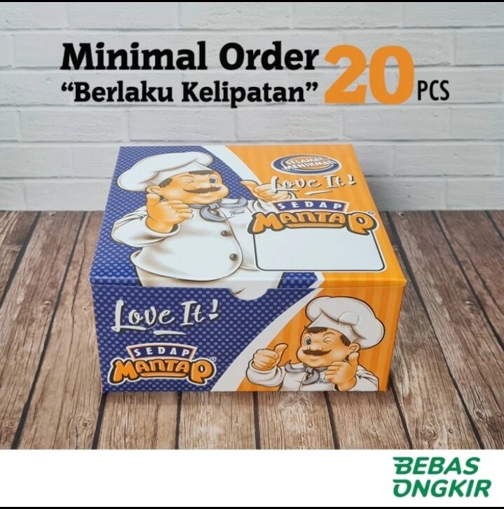 Dus box makanan Hansel / Dus box sedap mantap ukuran 15 x 15 | Lazada ...