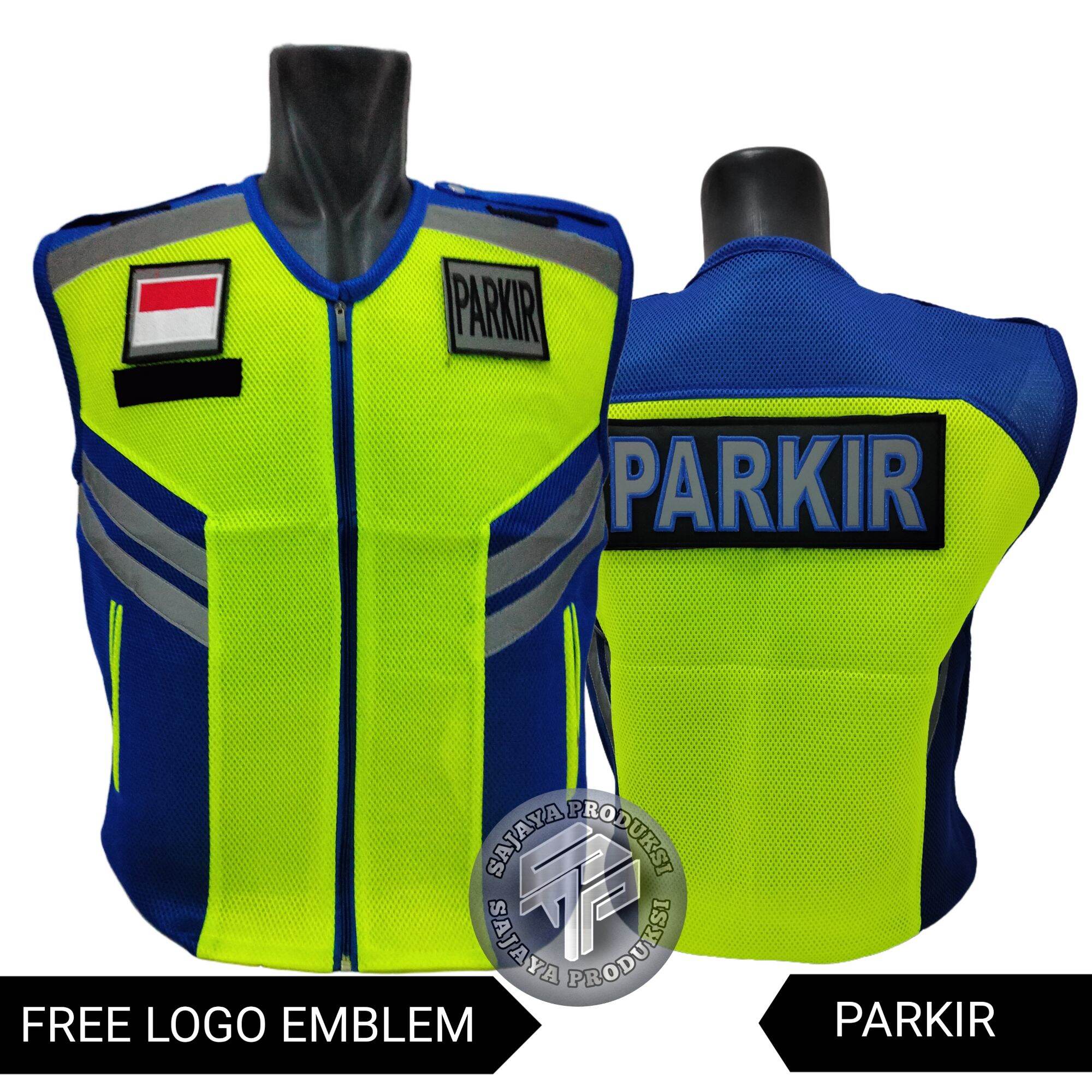 Rompi parkir terbaru / Rompi parkir jaring jala Double mesh | Lazada ...